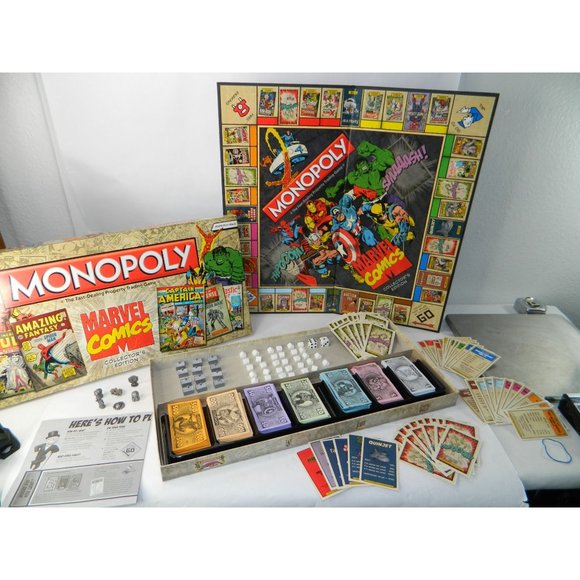 Monopoly | Games | Monopoly Marvel Comics Collectors Edition Board Game ...